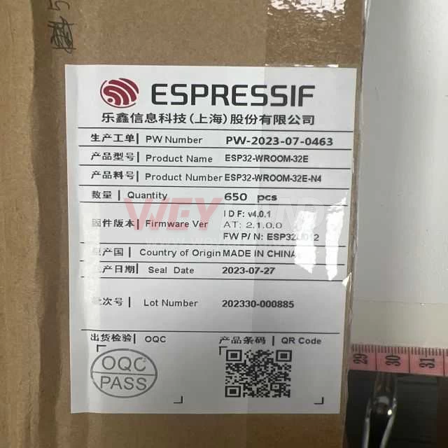 ESP32-WROOM-32E-N4 Ordering on line | ESPRESSIF Product in stock